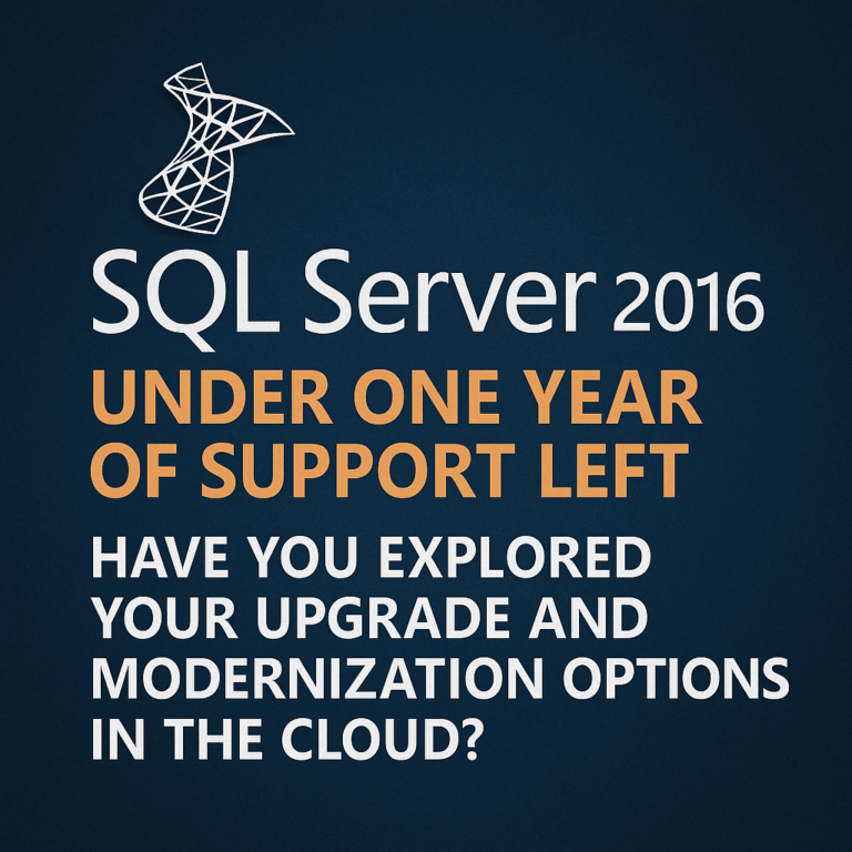 SQL Server 2016 has under one year of support left. Have You Explored Your Upgrade and ...